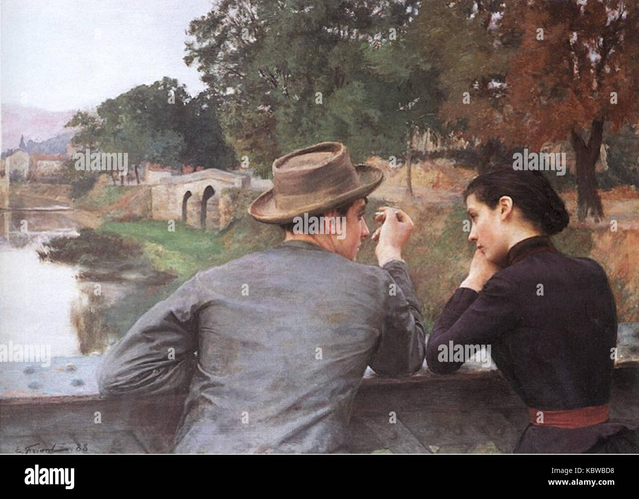 émile friant les amoureux hi-res stock photography and images - Alamy