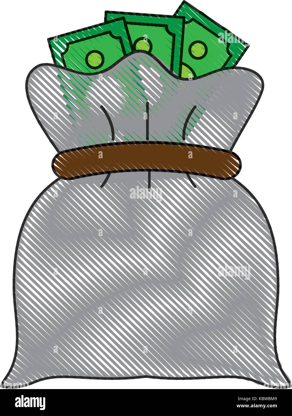 money sack icon over white background vector illustration Stock Vector ...