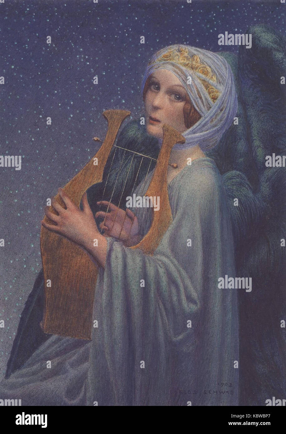 Femme lyre hi-res stock photography and images - Alamy