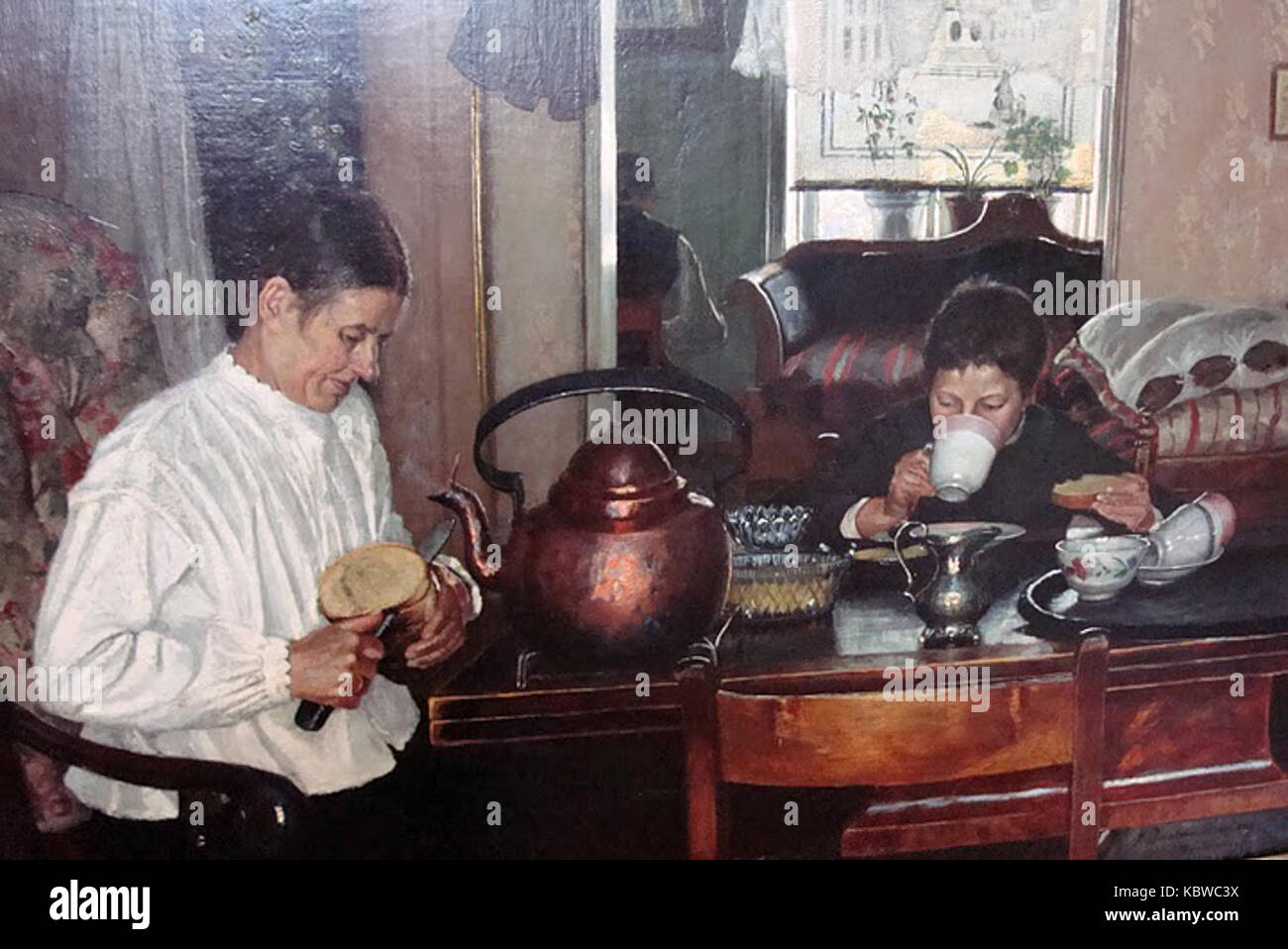 Frokost gustav wentzel 1882 Stock Photo - Alamy