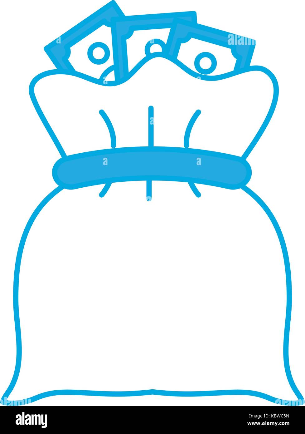 money sack icon over white background vector illustration Stock Vector ...