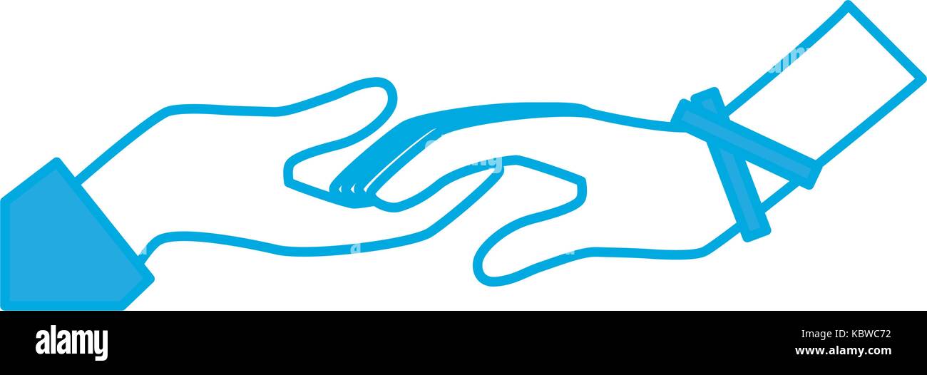 human hands icon over white background vector illustration Stock Vector ...