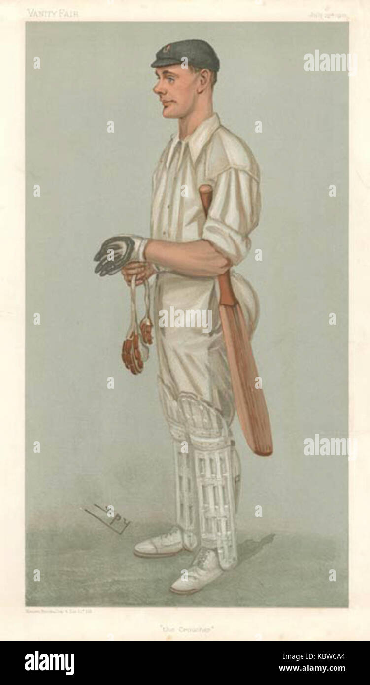 Gilbert Jessop’s portrait in Vanity Fair, dated July 25, 1901, captures ...