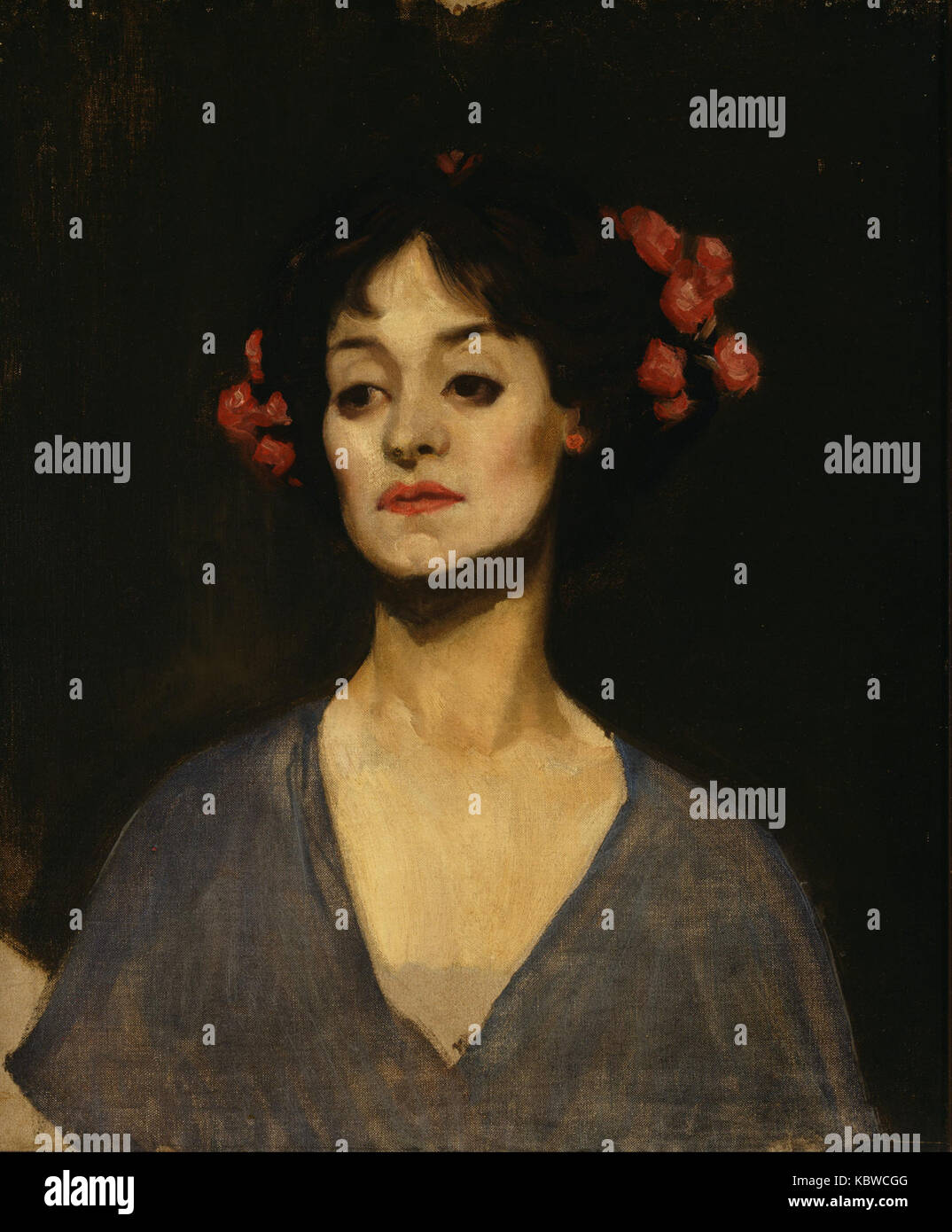 George W Lambert Portrait of a lady (The dancer Stock Photo - Alamy