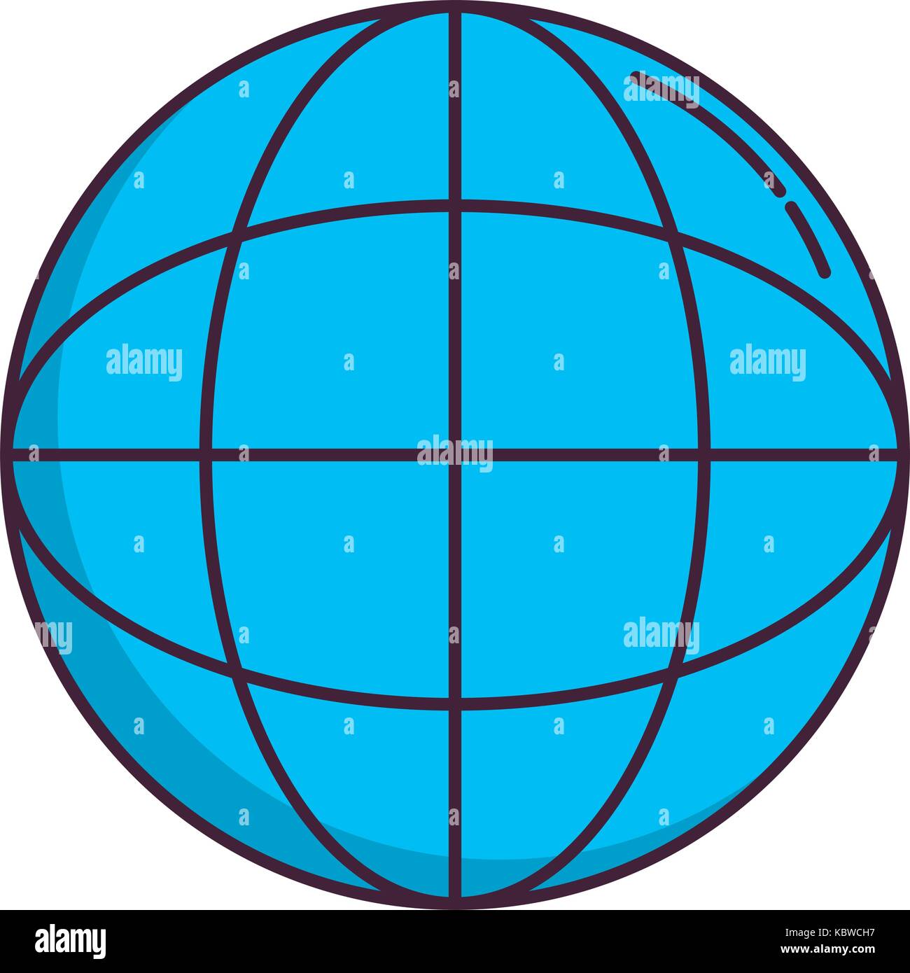 global sphere icon over white background vector illustration Stock ...