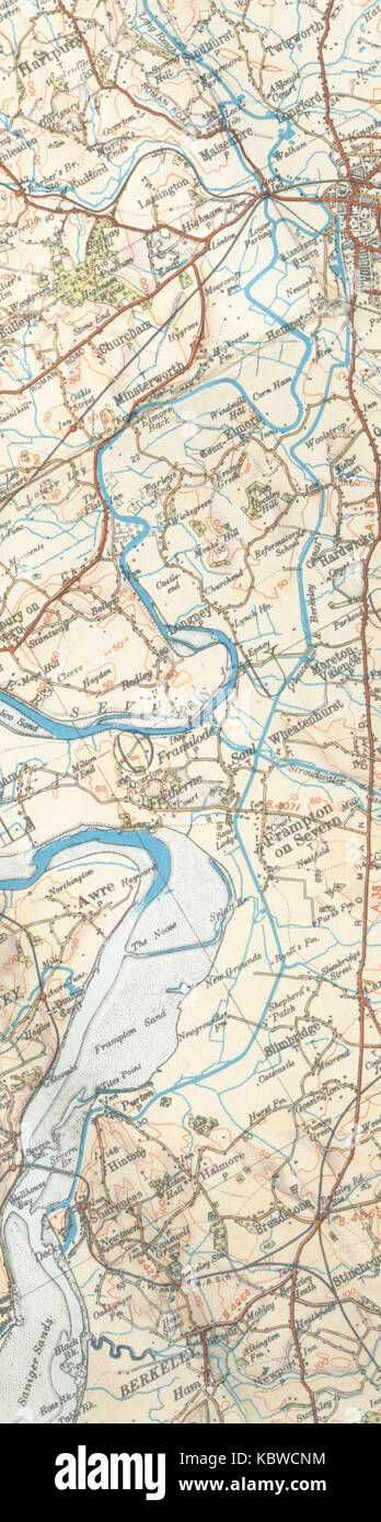 Gloucester and Sharpness Canalmap Stock Photo - Alamy
