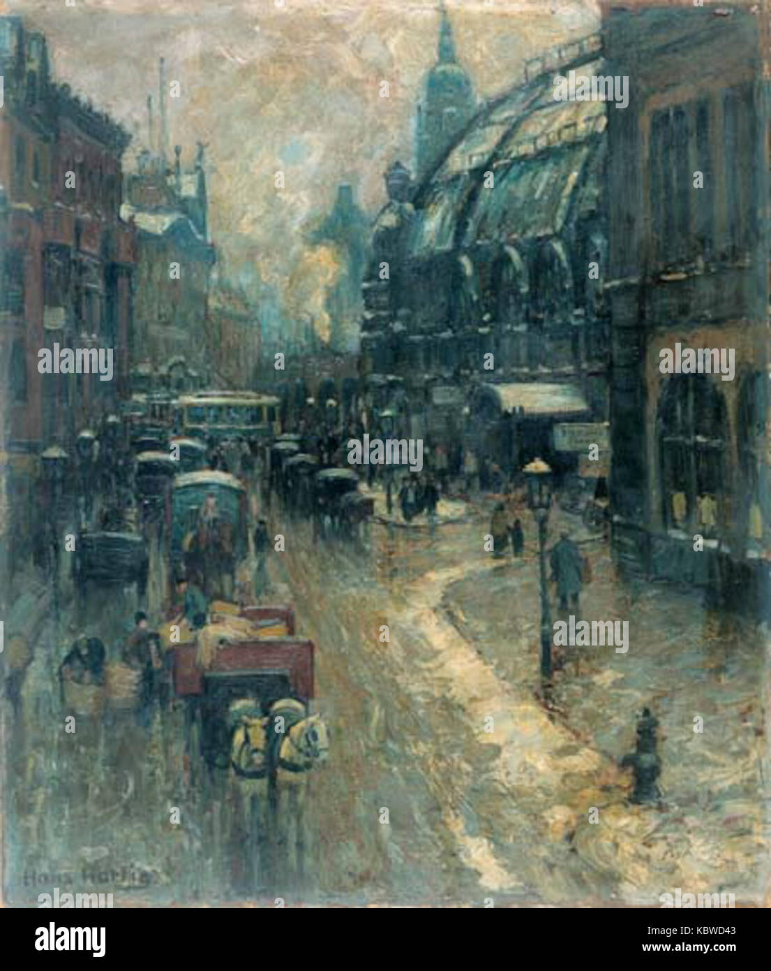 Hans Hartig Tauwetter Alexanderplatz Stock Photo - Alamy