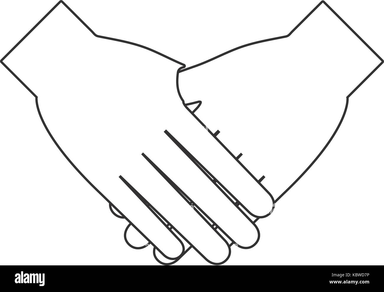 holding hands icon over white background vector illustration Stock ...