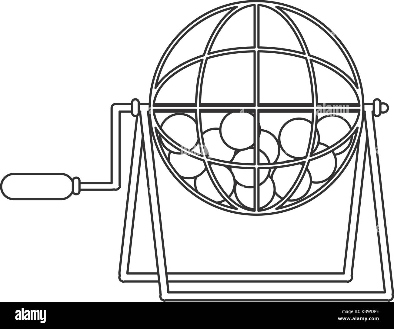 lottery wheel icon over white background vector illustration Stock ...