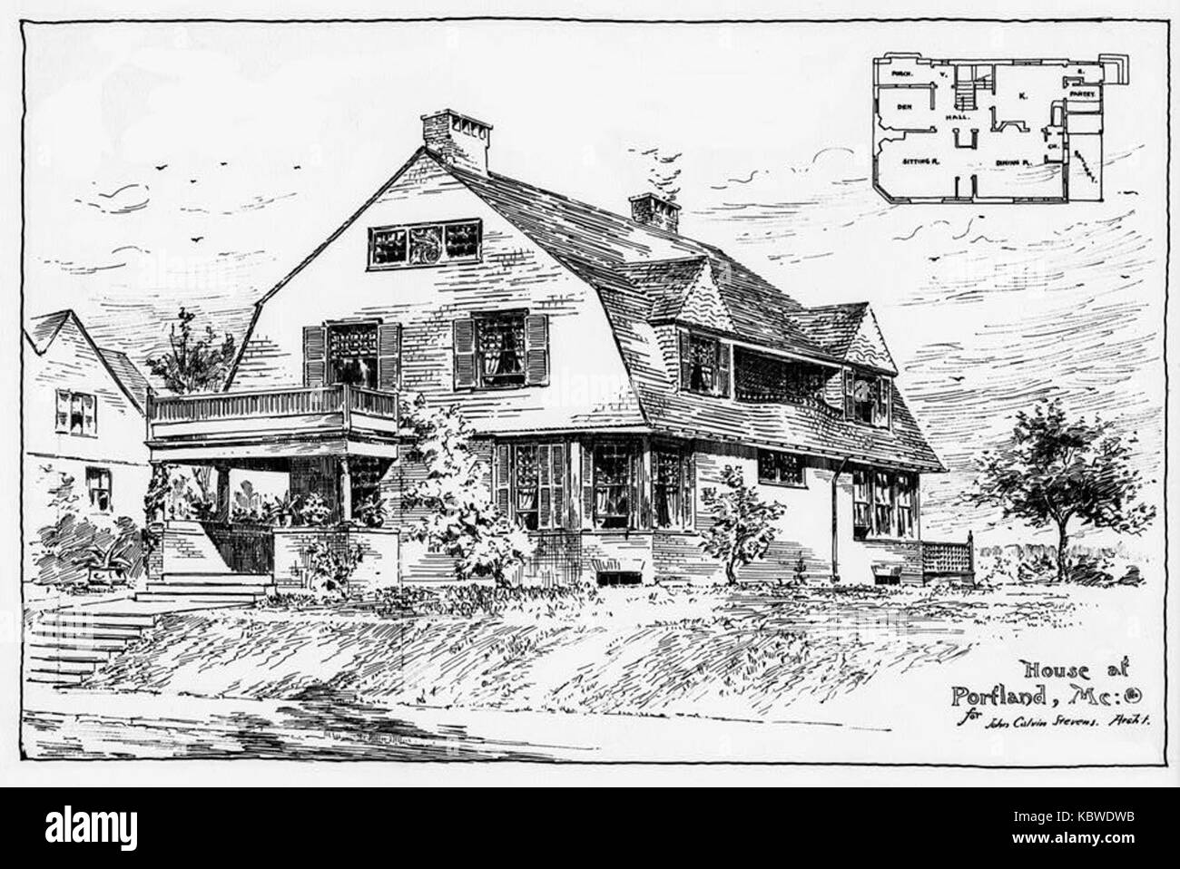 John calvin stevens house hi-res stock photography and images - Alamy