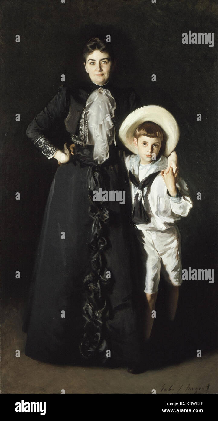 John Singer Sargent Portrait of Mrs. Edward L. Davis and Her Son ...
