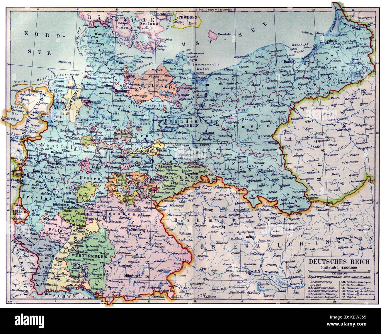 Deutsches reich karte hi-res stock photography and images - Alamy