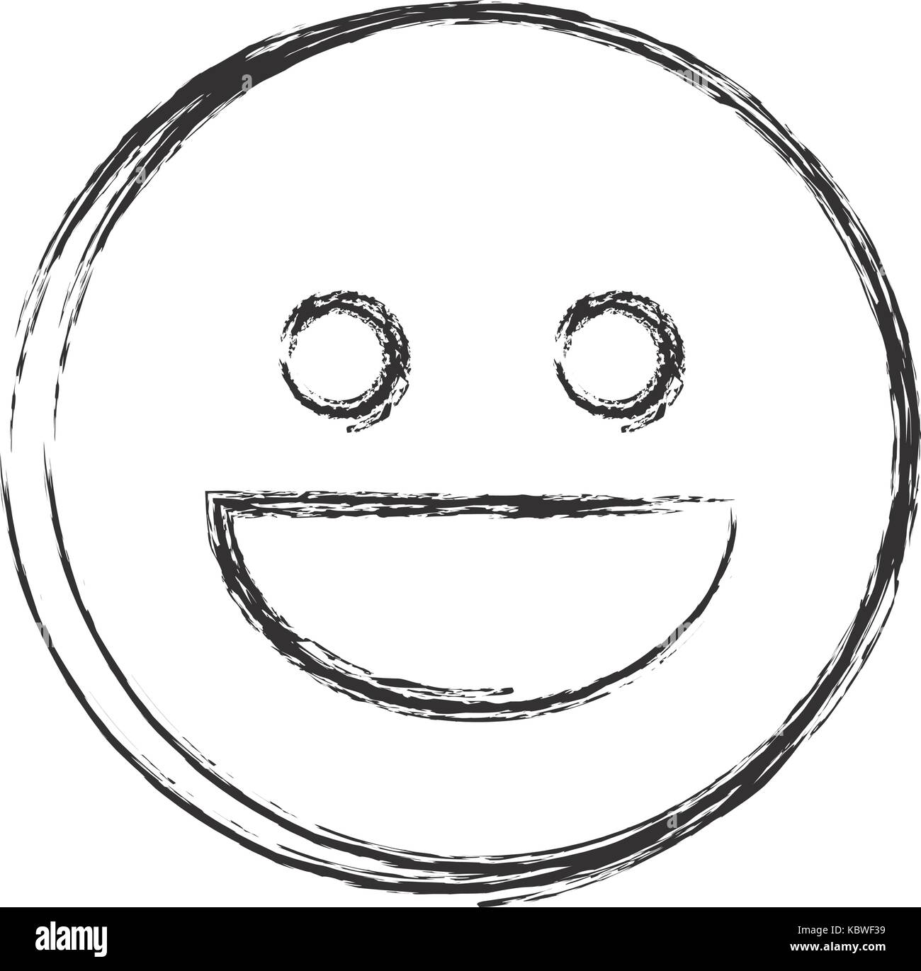 Smiley Face Drawing Black and White Stock Photos & Images - Alamy
