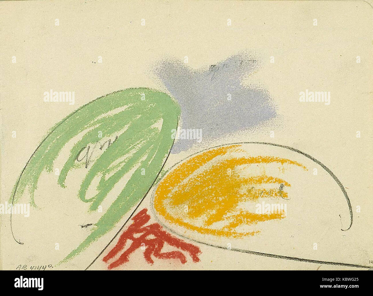 Composition with two Oval Forms by Theo van Doesburg Stock Photo - Alamy