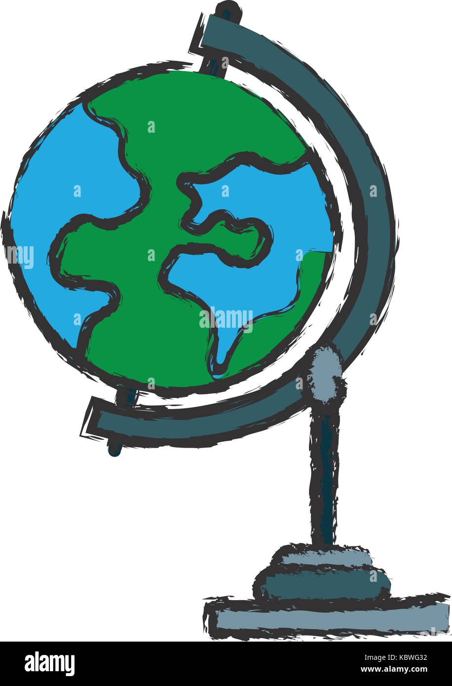 geography tool icon over white background vector illustration Stock ...