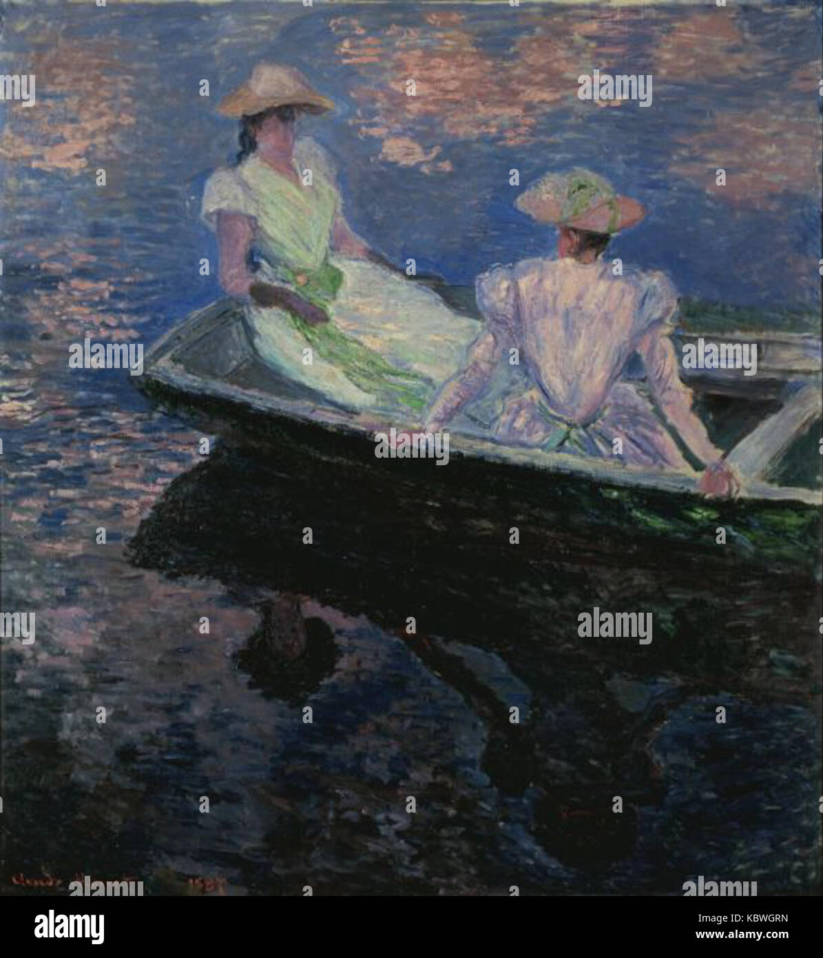Monet boat painting hi-res stock photography and images - Alamy