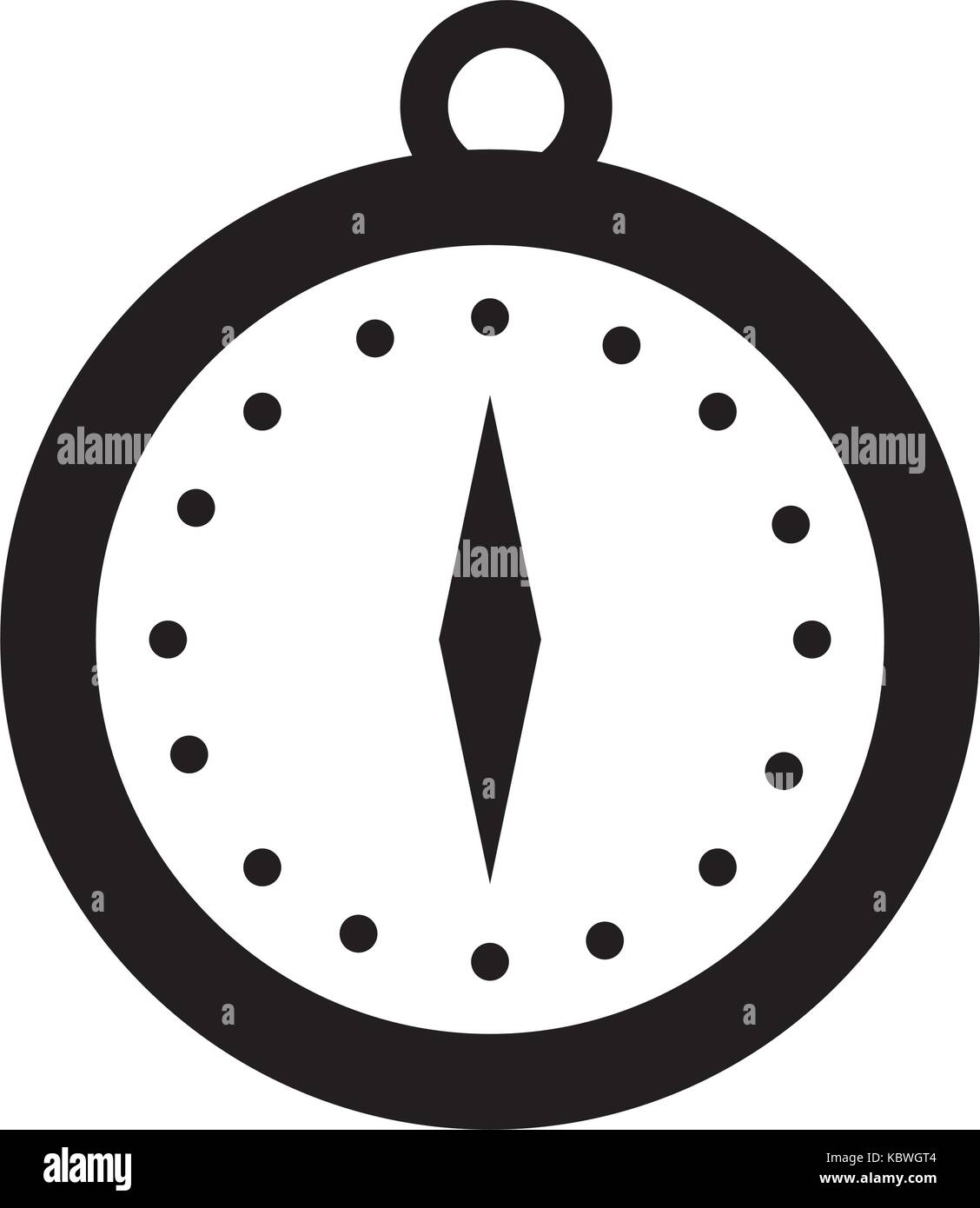 magnetic compass navigation orienteering and location point Stock ...