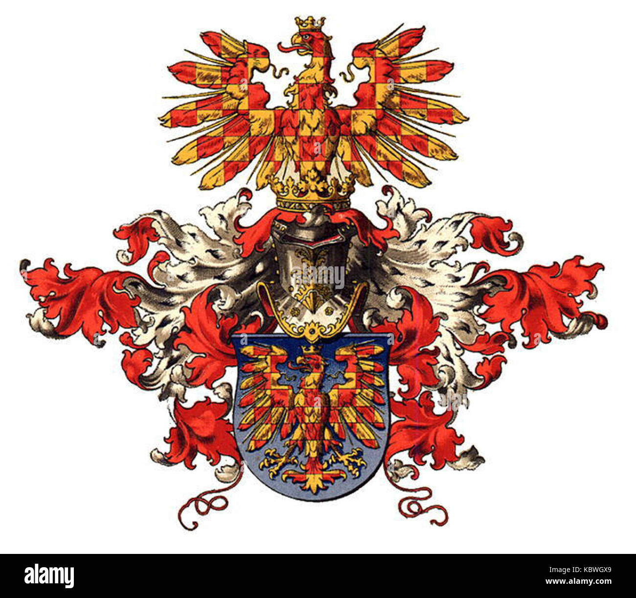 Moravia coat of arms Stock Photo - Alamy