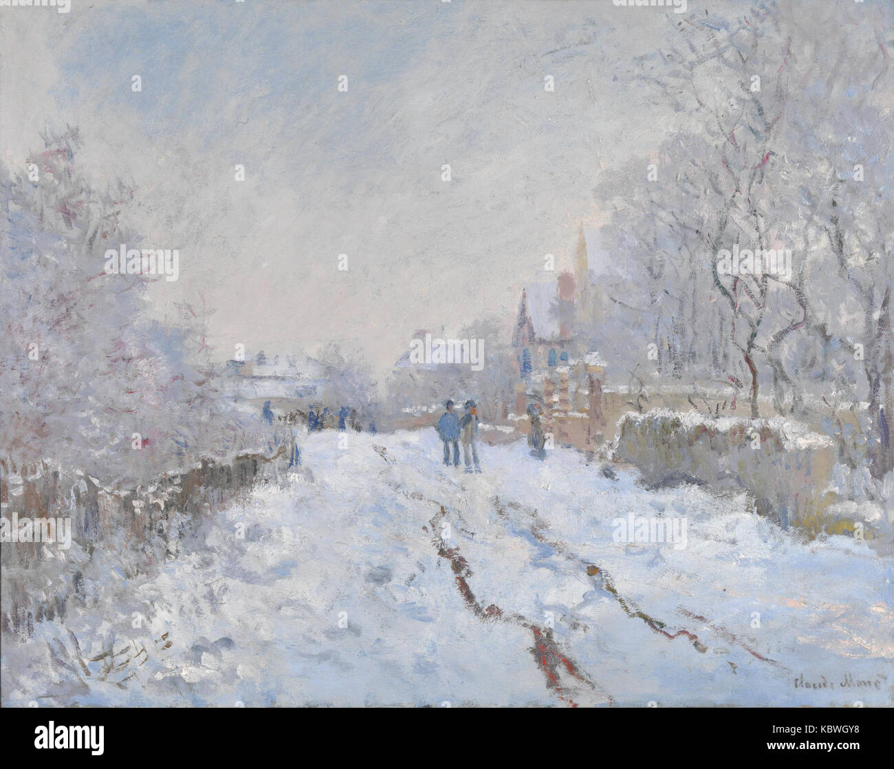 Monet snow hi-res stock photography and images - Alamy