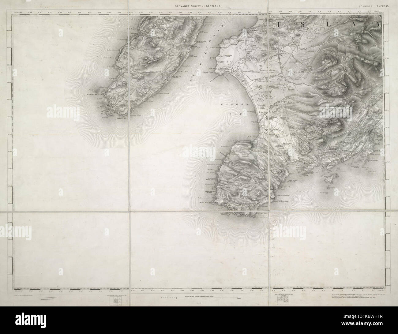 The OS (Ordnance Survey) old series map of Scotland, scale 1:63,360 ...