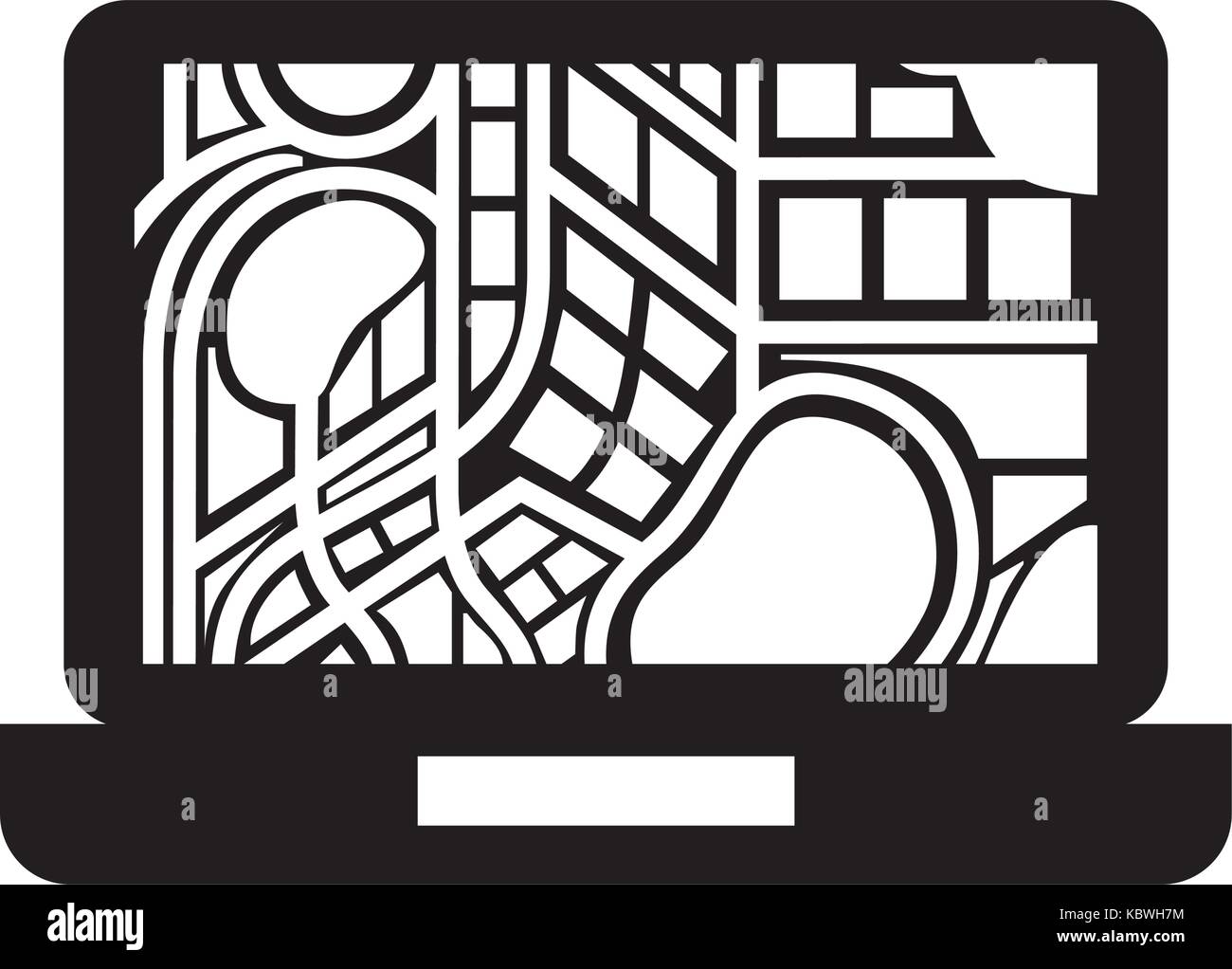 Digital street mapping Stock Vector Images - Alamy