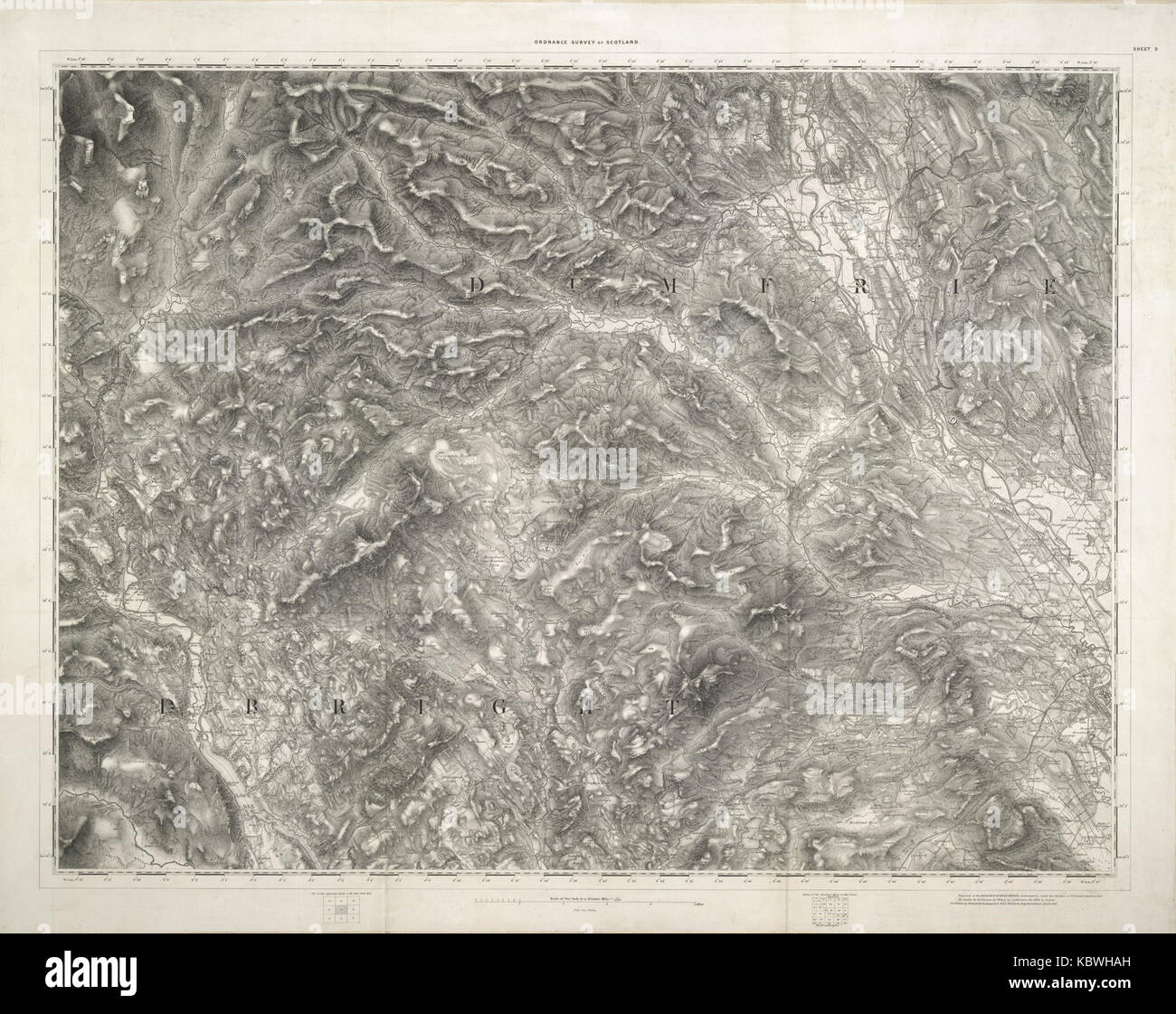 The OS Old Series map of Scotland, number 1, is an early cartographic ...
