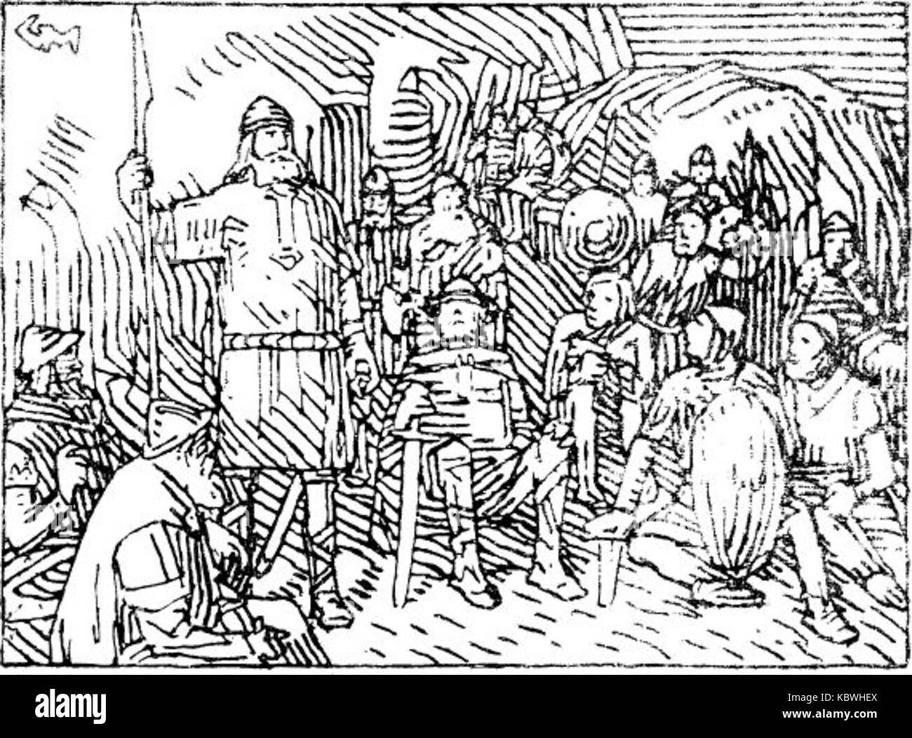 A historical saga of Saint Olaf (Olav den Hellige), a Norwegian king ...