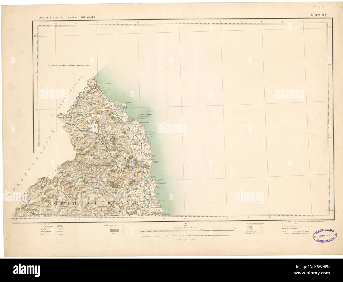 The OS Revised Series map of England and Wales from the early 20th ...