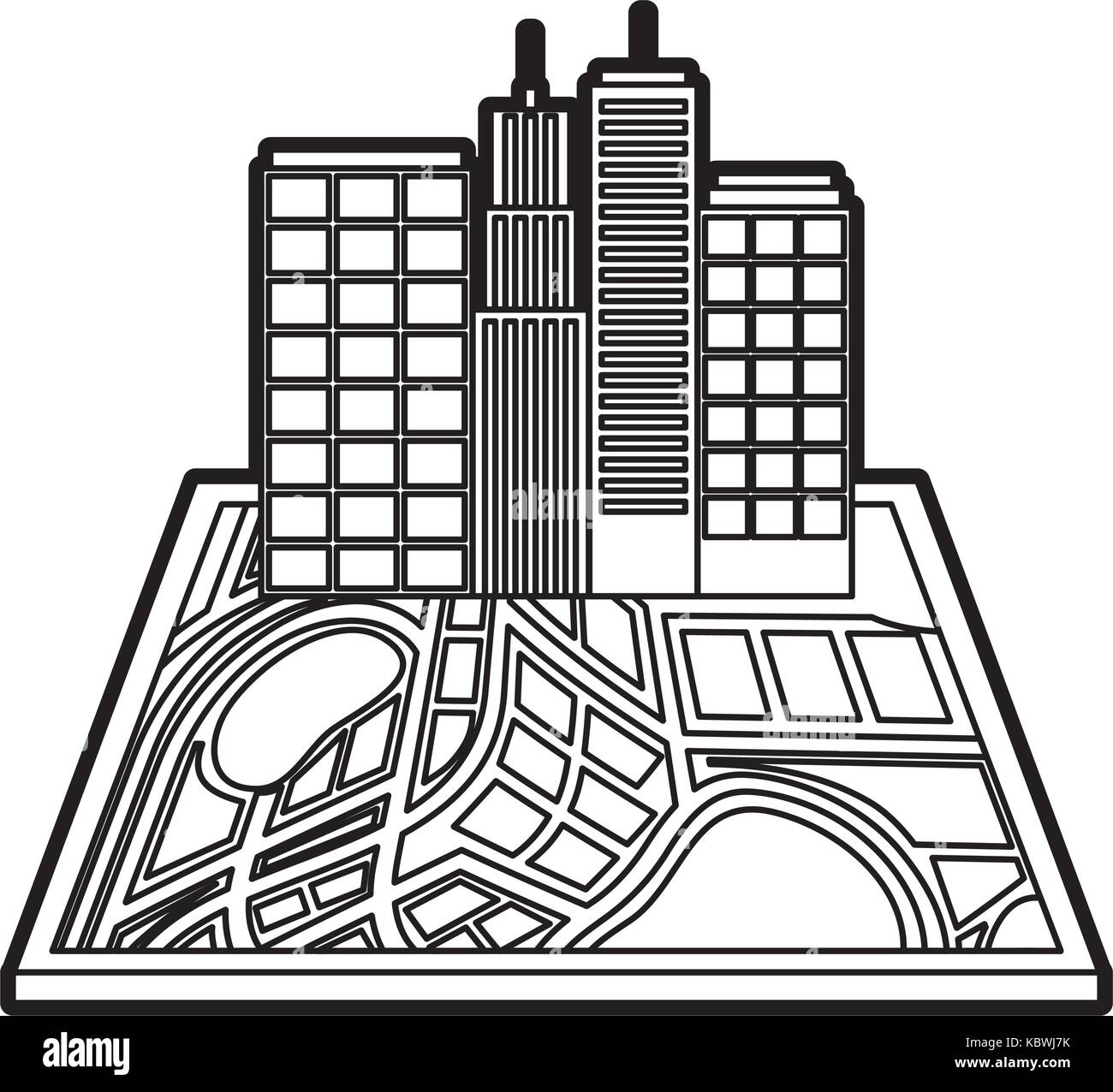 Map on floor Stock Vector Images - Alamy