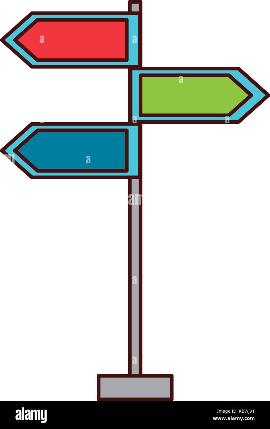 traffic signal arrows guide direction icon Stock Vector Image & Art - Alamy