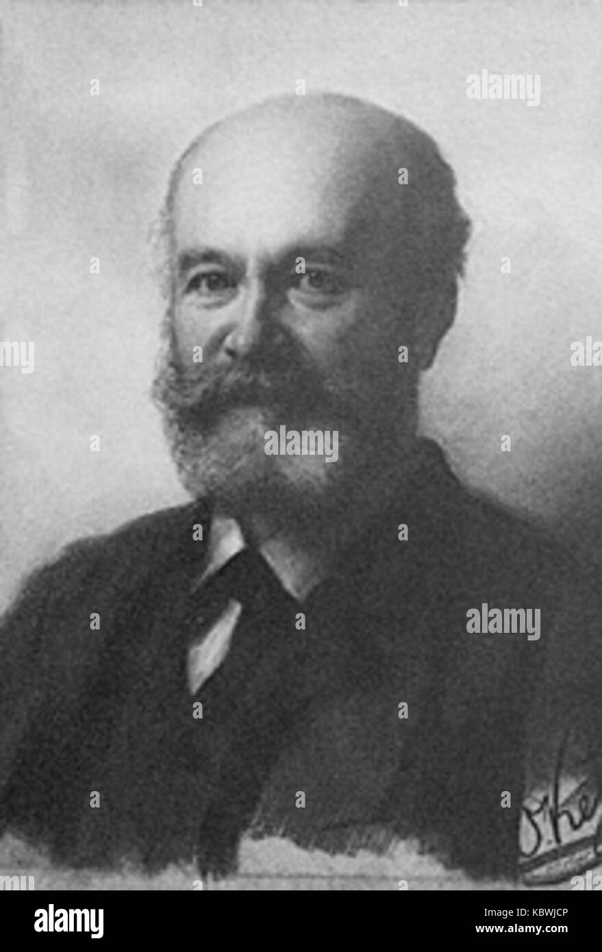 Portrait des Bildhauers Ferdinand Hartzer Stock Photo - Alamy