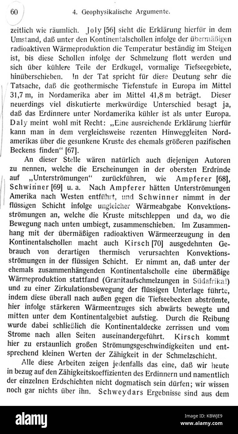 This map or illustration from 'De Wegener Kontinente' illustrates the ...