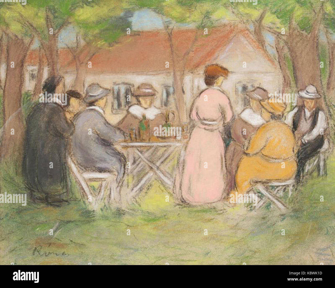 Lunch 1900s hi-res stock photography and images - Alamy