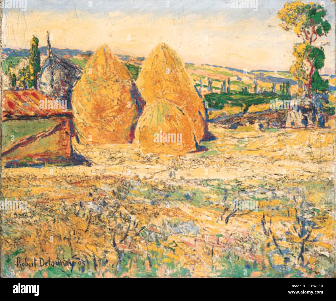 Robert Delaunay Paysage les meules 1905 Stock Photo - Alamy