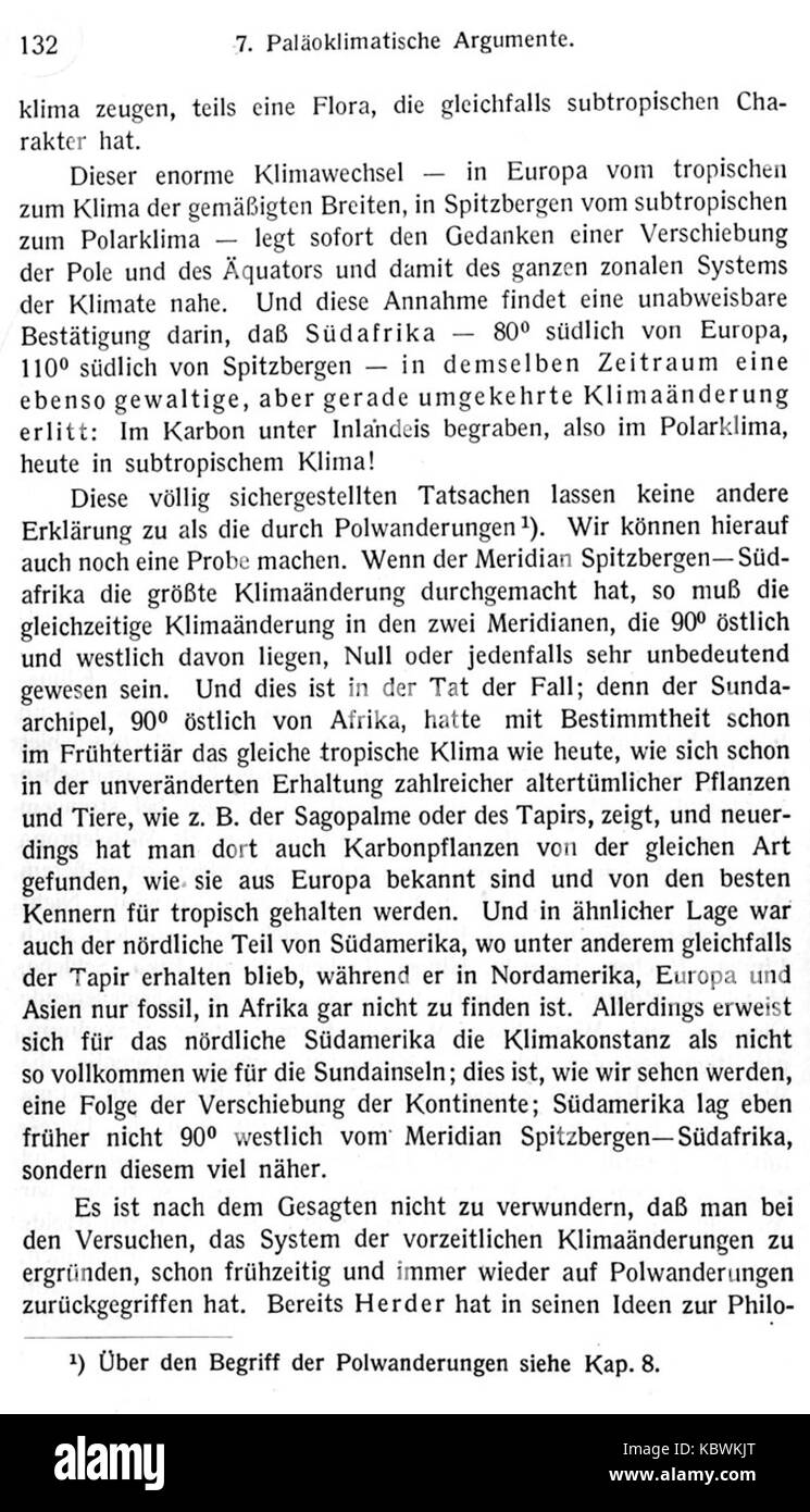 'De Wegener Kontinente' refers to Alfred Wegener’s theory on ...