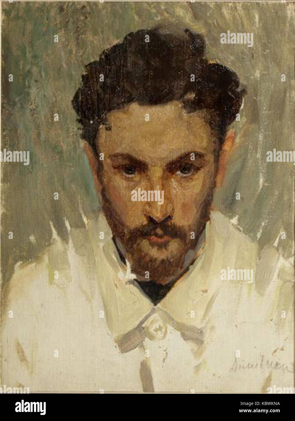 Stefan Dimitrescu Portret de barbat Stock Photo - Alamy