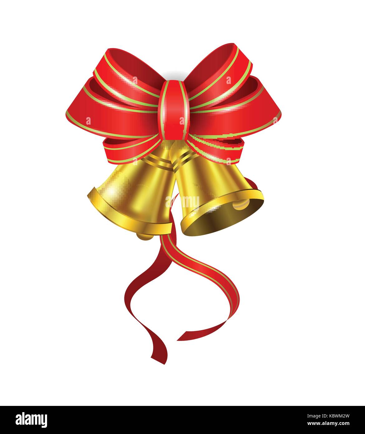 Vector Gold Christmas bells Stock Vector Image & Art - Alamy