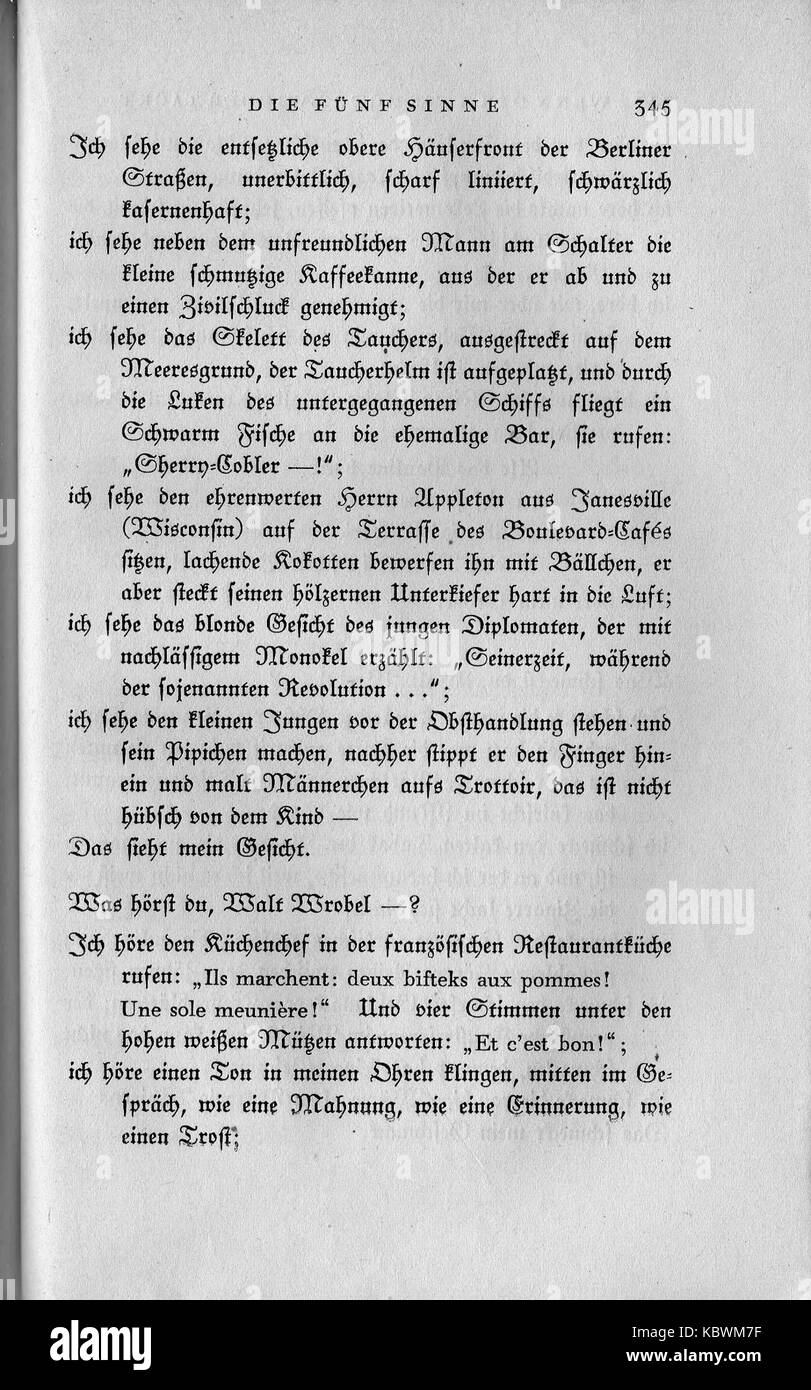 Tucholsky Mit 5 PS 345 Stock Photo - Alamy