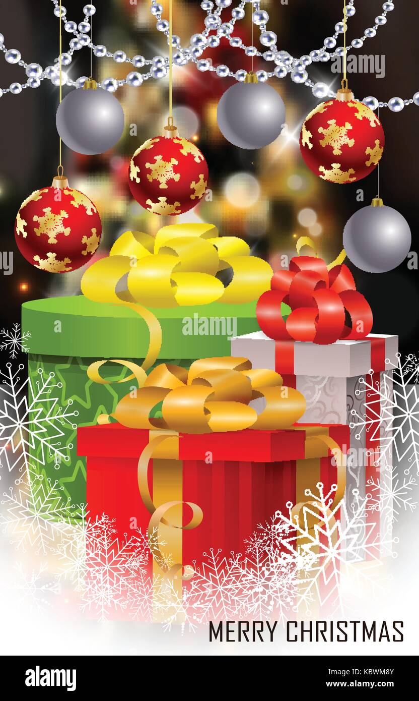 Brown christmas ball tree Stock Vector Images - Alamy