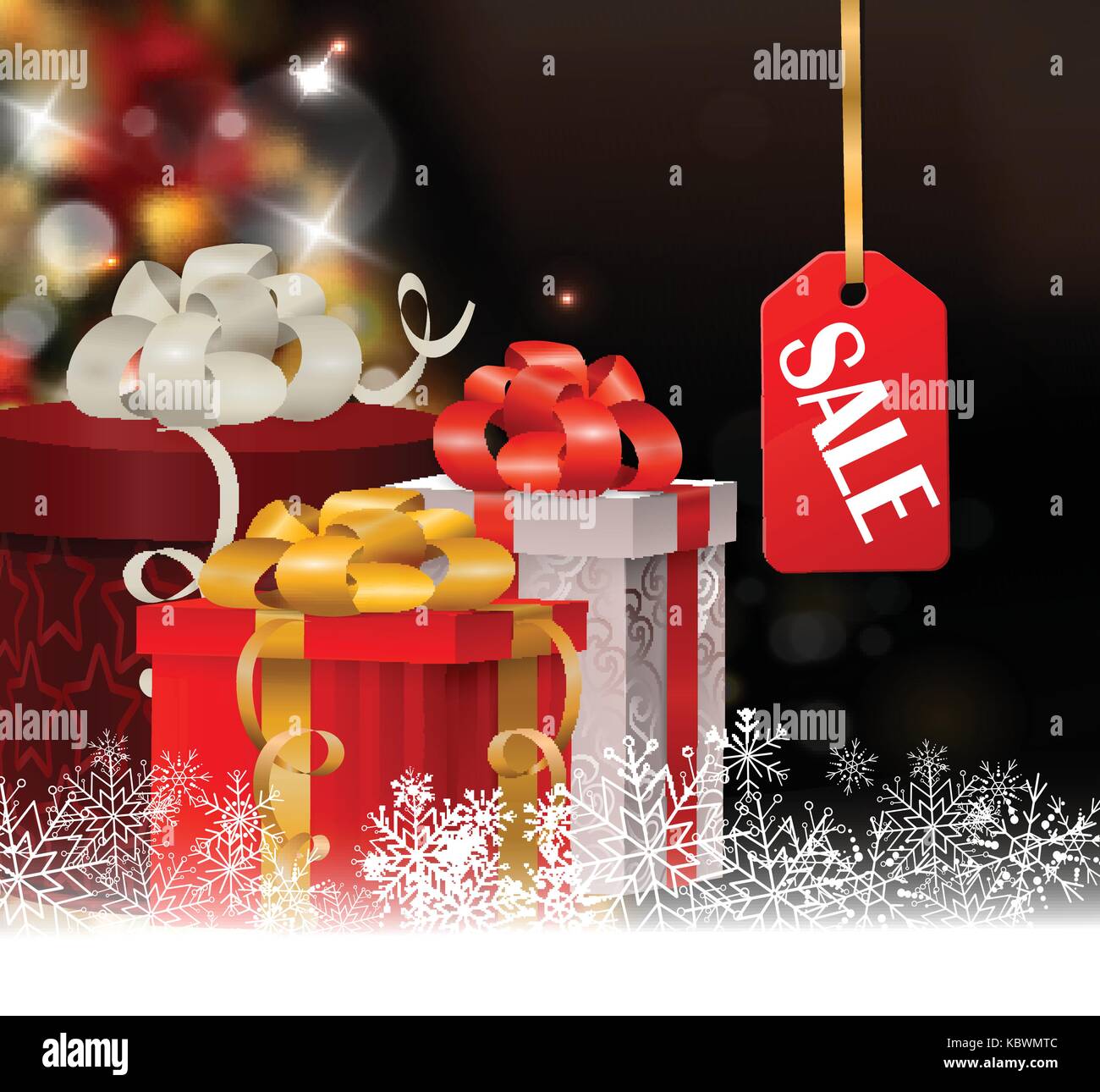 Golden bokeh lights on green Stock Vector Images - Alamy