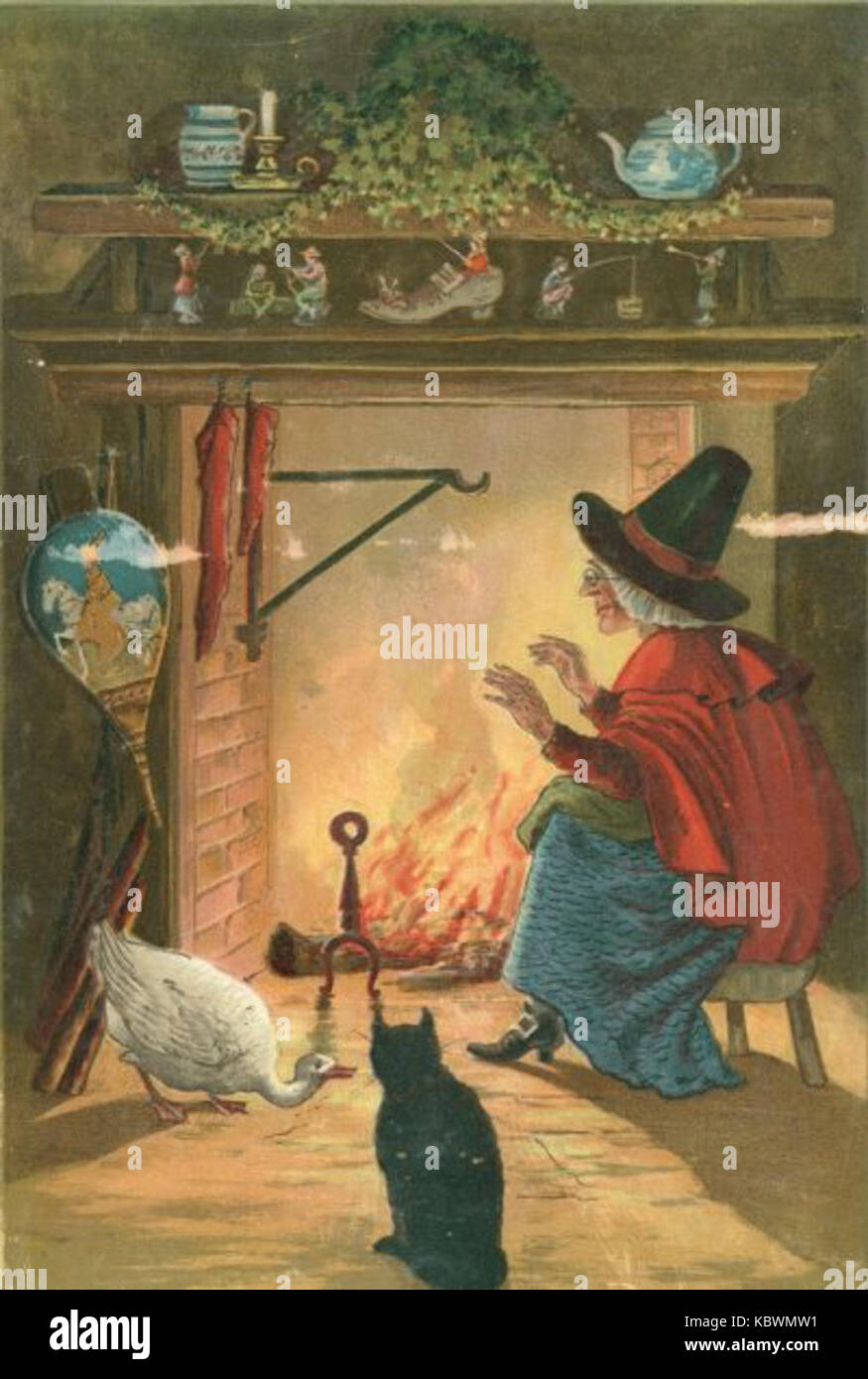 Witch and Friends Stock Photo - Alamy