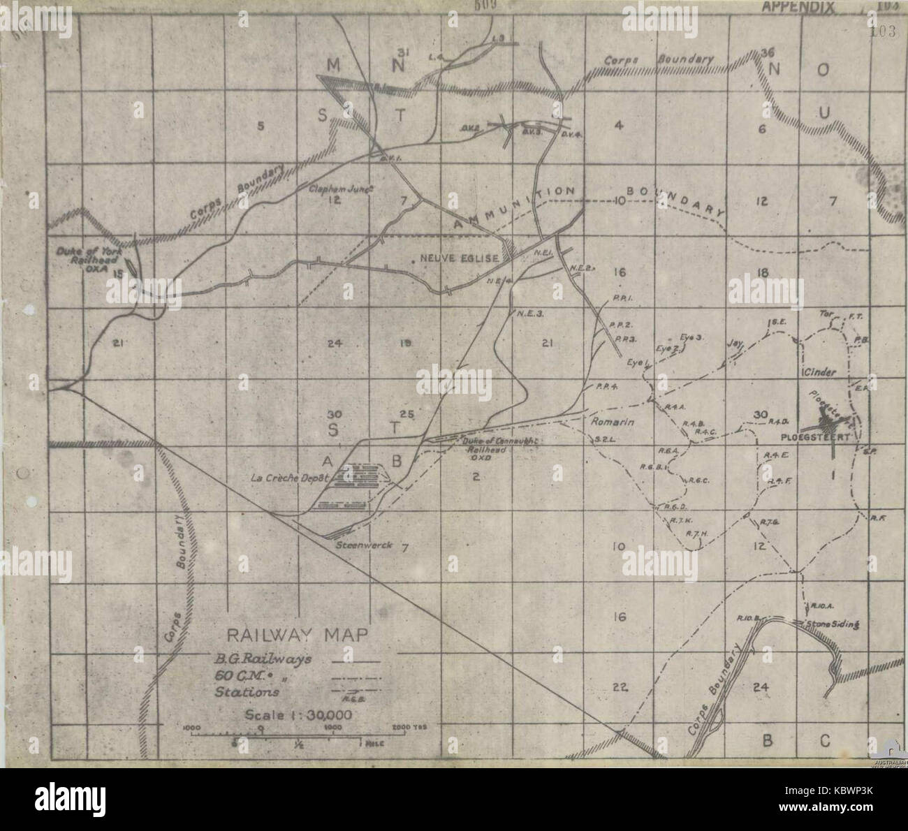 Trench map world war i map hi-res stock photography and images - Alamy