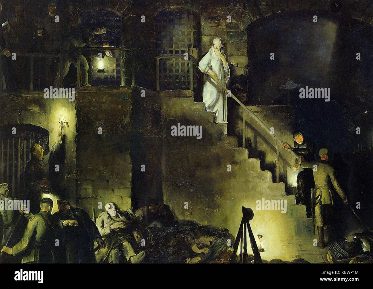 A 1918 portrait of Edith Cavell by George Bellows, a prominent American ...