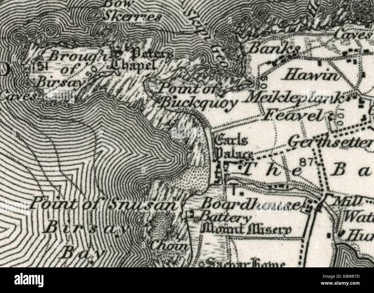 Birsay map hi-res stock photography and images - Alamy