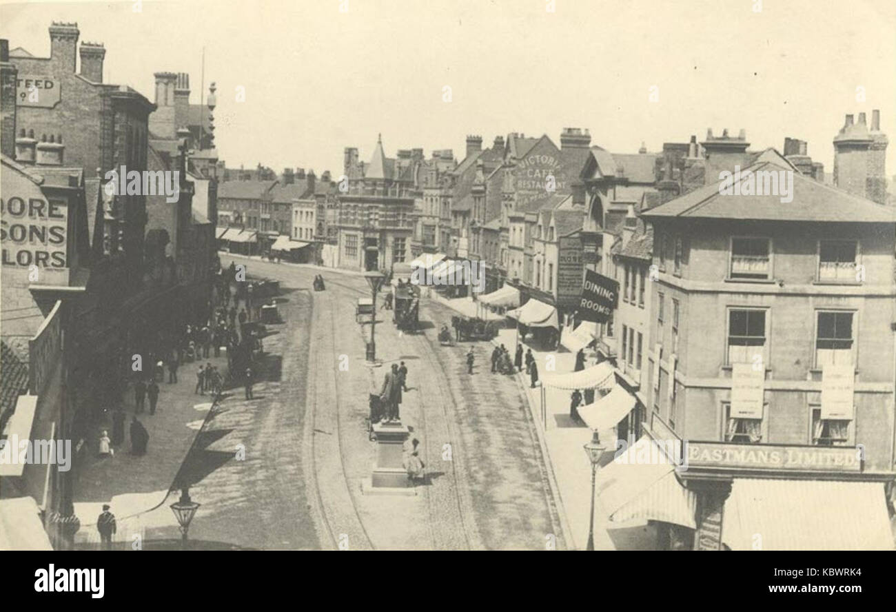 Broad Street, Reading, crossing of Minster Street and the Butter Market ...