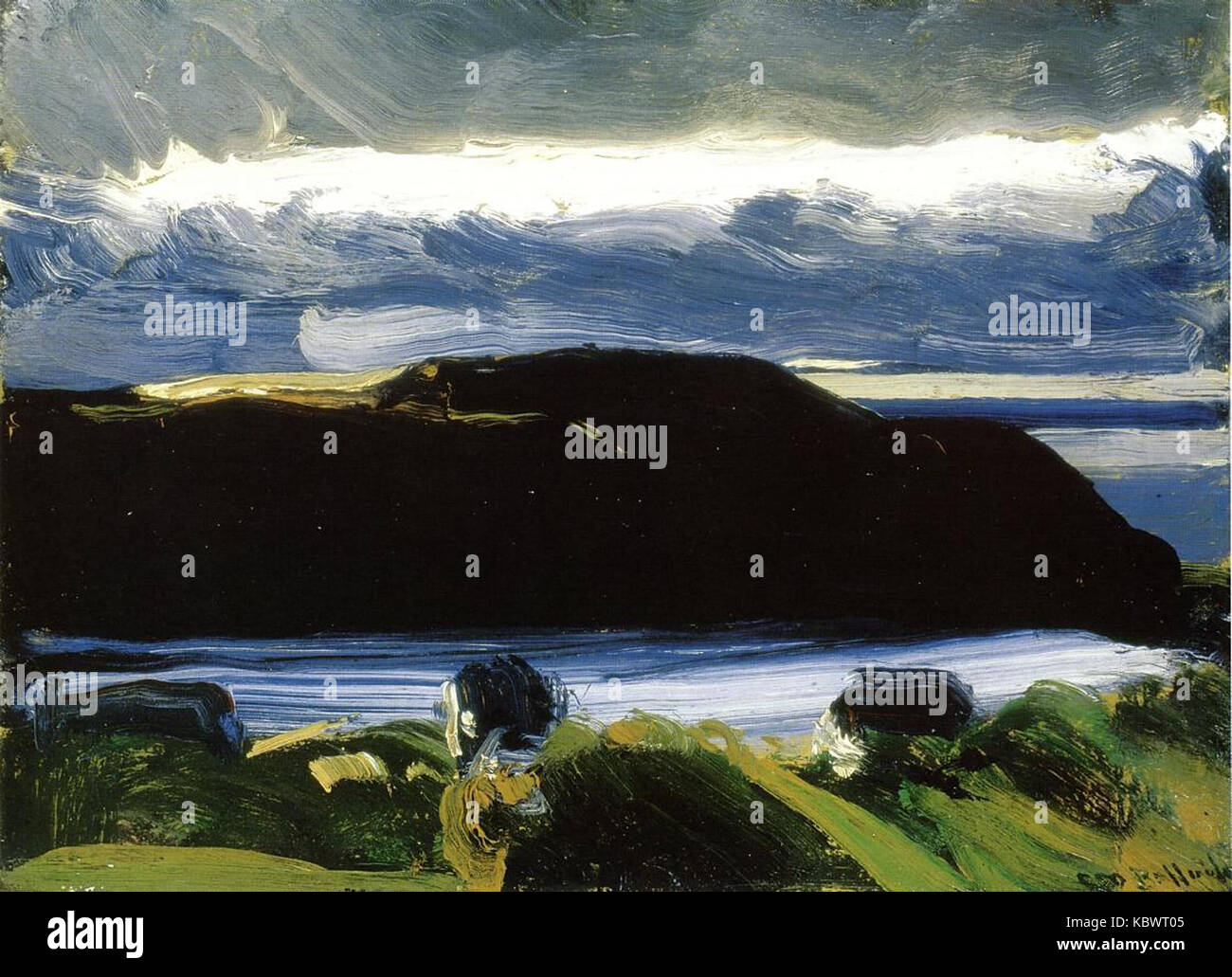 Breaking Sky Monhegan George Bellows Stock Photo - Alamy