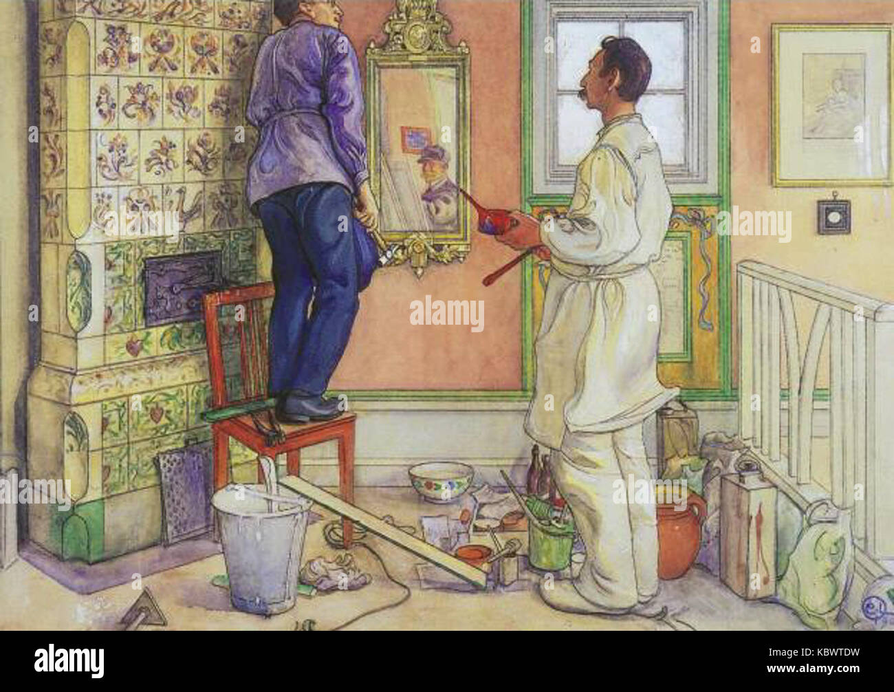 Carl Larsson Carpenter and Painter Stock Photo - Alamy
