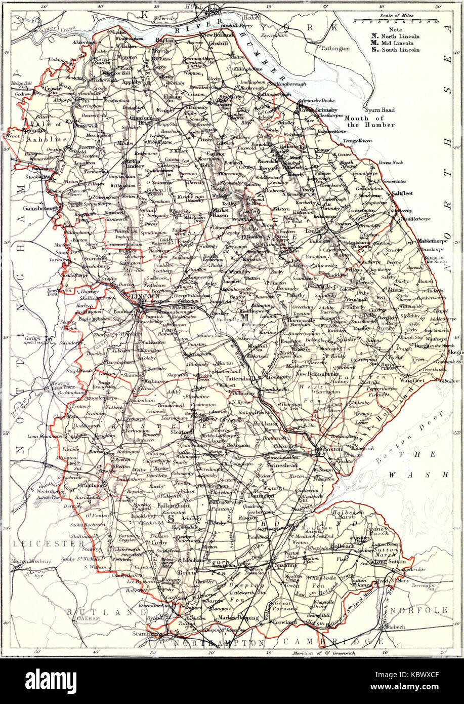 Lincoln map hi-res stock photography and images - Alamy