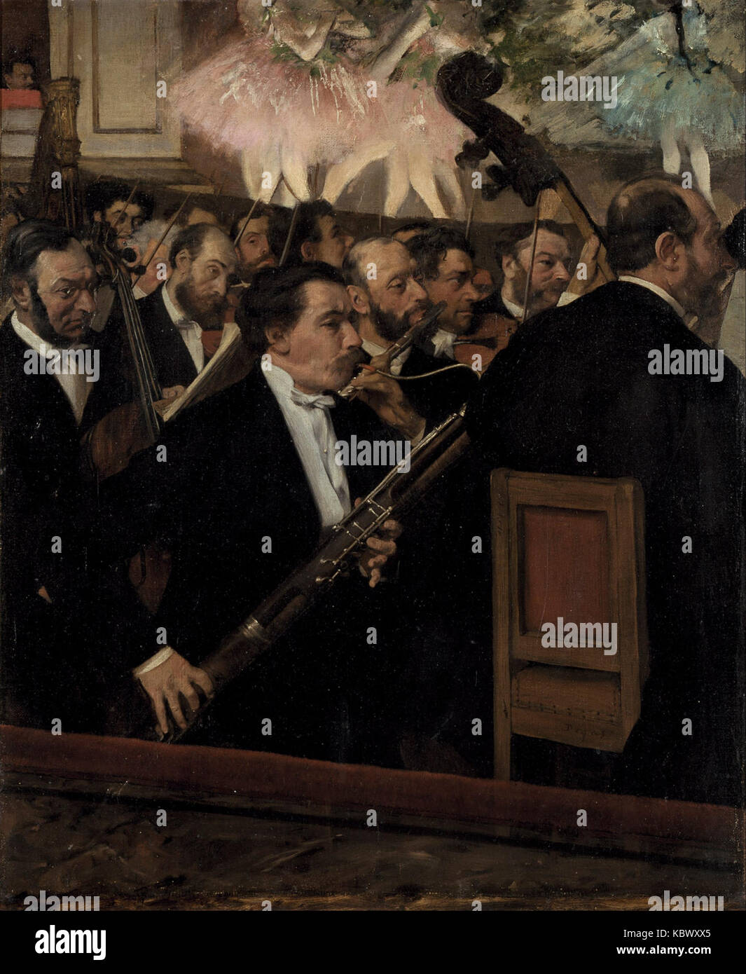 'The Orchestra at the Opera' is a painting by Edgar Degas, capturing ...