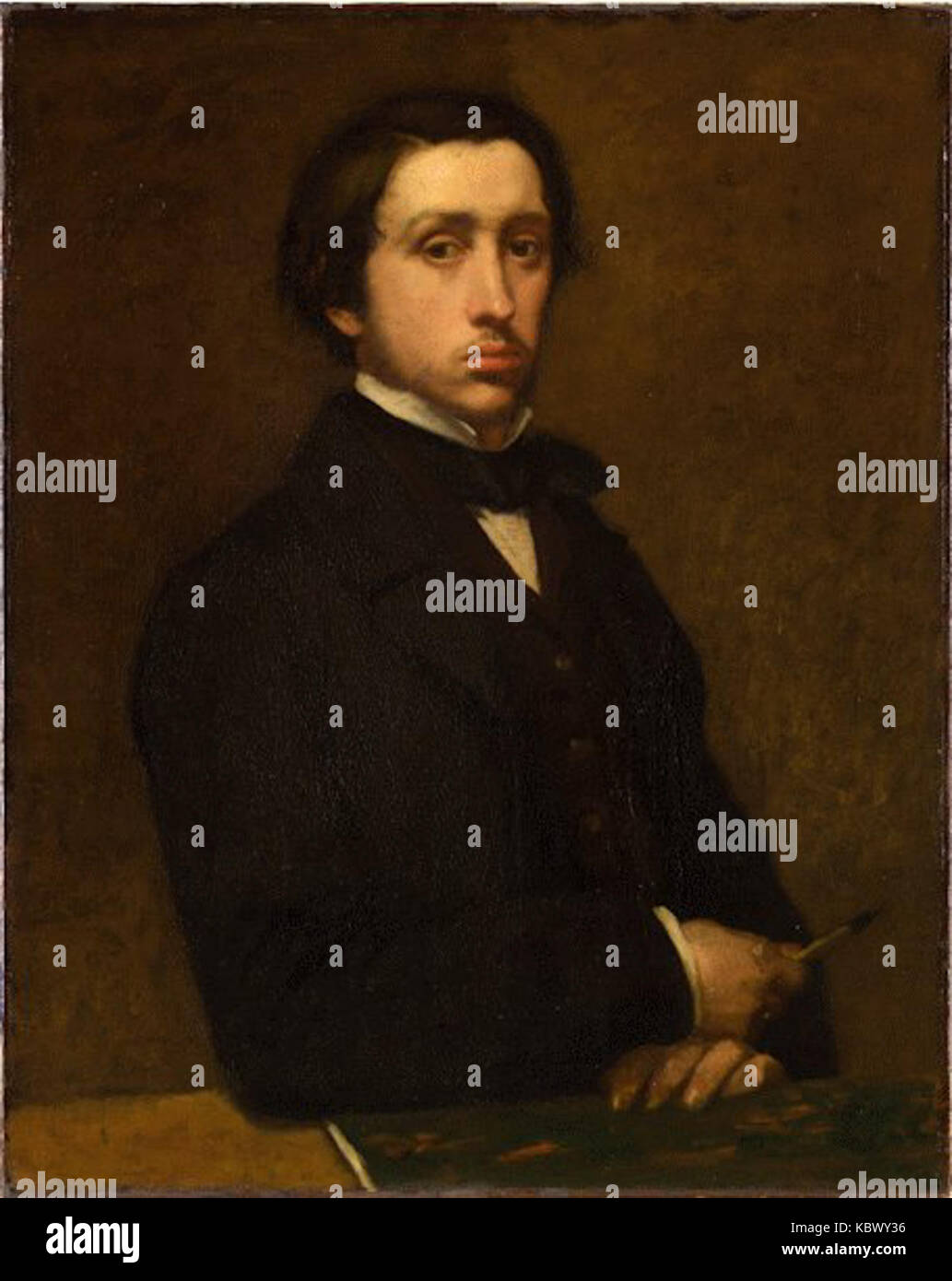 Edgar Degas self portrait 1855 Stock Photo - Alamy